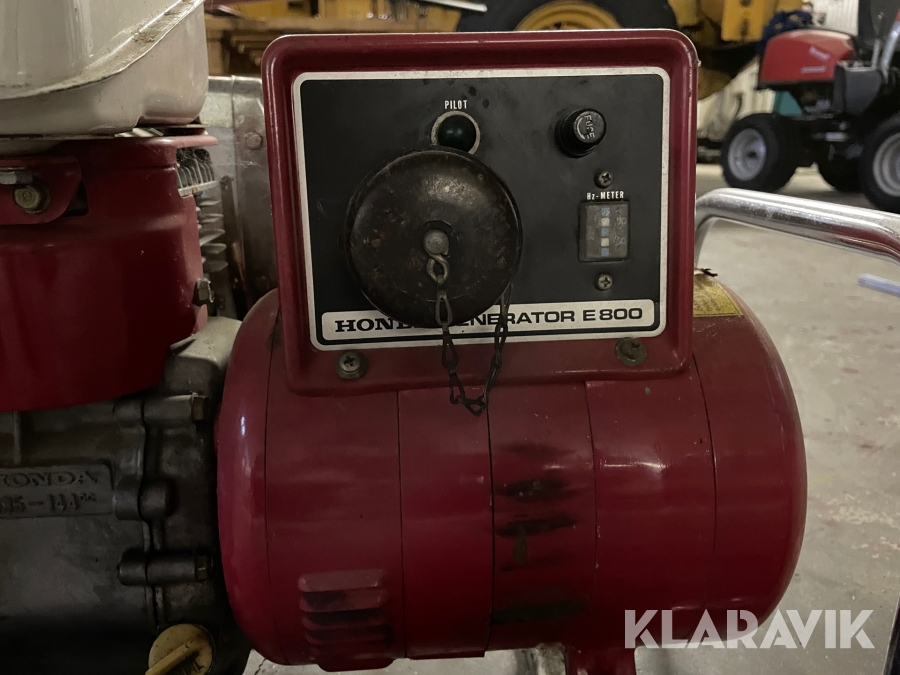 Elverk Honda E800, Svenljunga, Klaravik auktioner