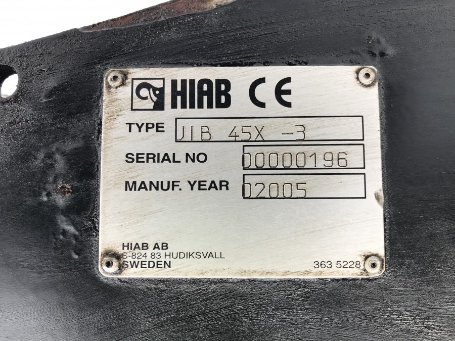 Klaravik Auktioner | Hiab Jib