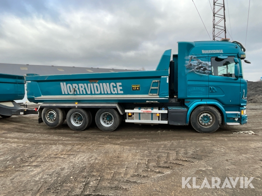 Tippekipage Scania G490 8X4, Lund, Klaravik auktioner