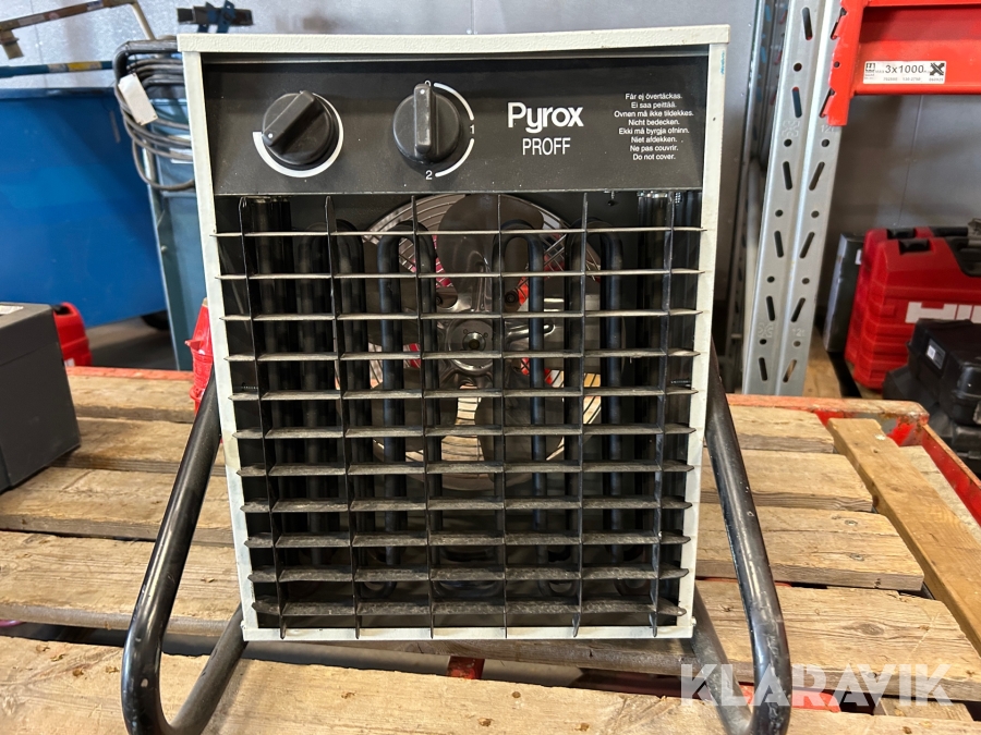 Varmluftsfläkt PYROX PROFF 9, Ängelholm, Klaravik auktioner