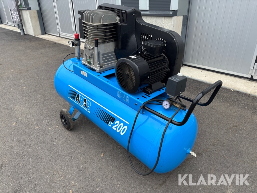 Kompressor ABAC LT 200, Staffanstorp, Klaravik auktioner