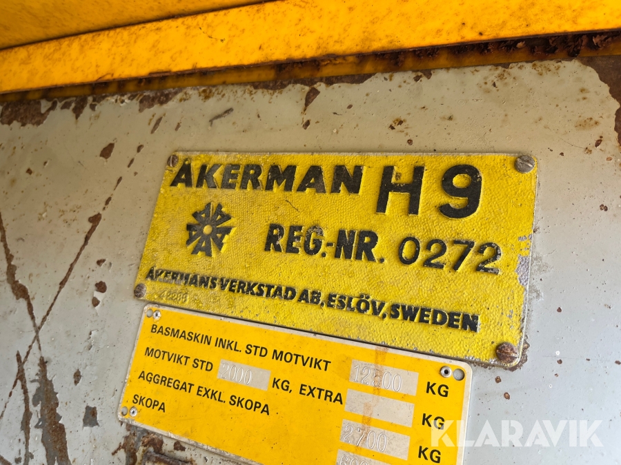Grävmaskin Åkerman H9, Gotland, Klaravik auktioner