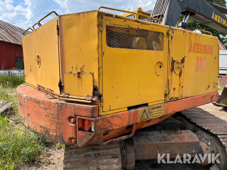 Grävmaskin Åkerman H9, Gotland, Klaravik auktioner