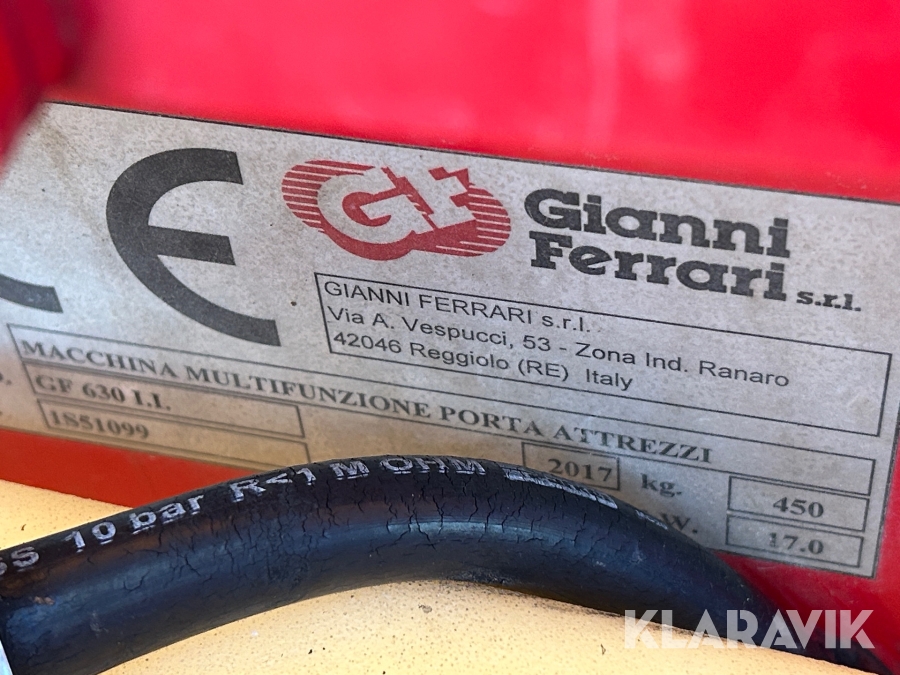 Åkgräsklippare Gianni Ferrari 630 turbograss, Östhammar, Kla