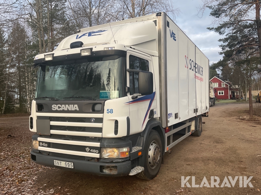 Lastbil Scania P94DB4X2NA230, Luleå, Klaravik auktioner