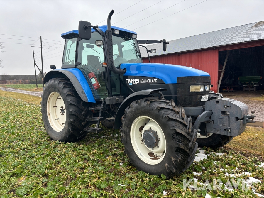 Traktor New Holland TM115, Kristianstad, Klaravik auktioner