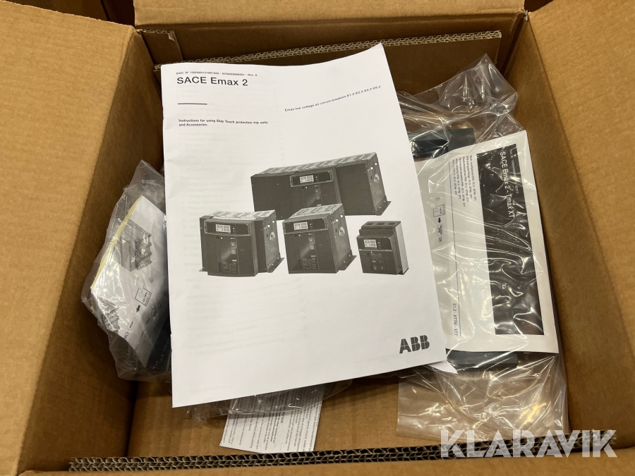 Effektbrytare 8 st ABB SACE Emax 2, Huddinge, Klaravik aukti