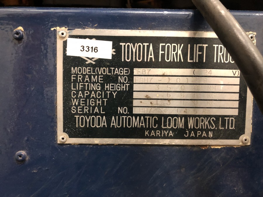 Truck Eltruck Toyota FB7