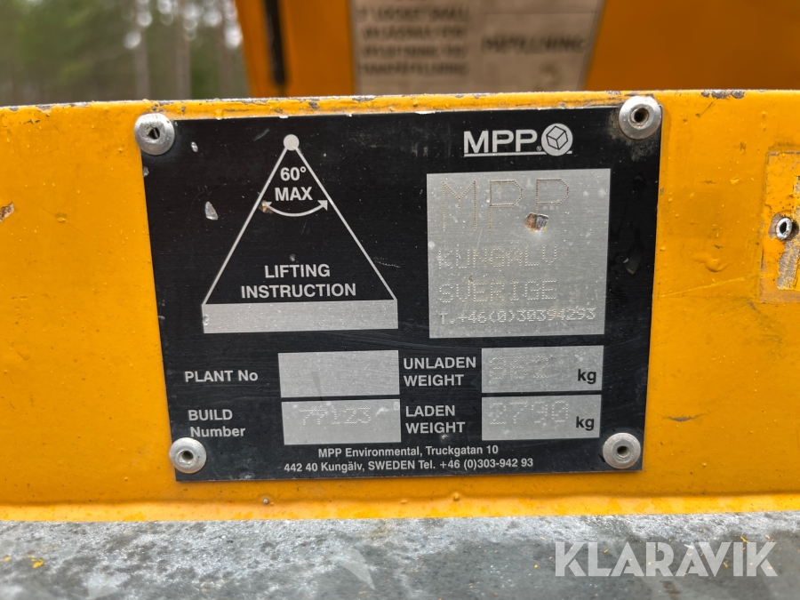 Tank MPP 20TCG, Hallstahammar, Klaravik auktioner