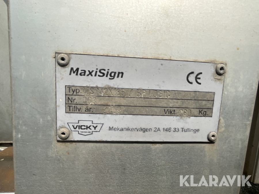 TMA-skydd Vicky Maxi Sign , Nynäshamn, Klaravik auktioner
