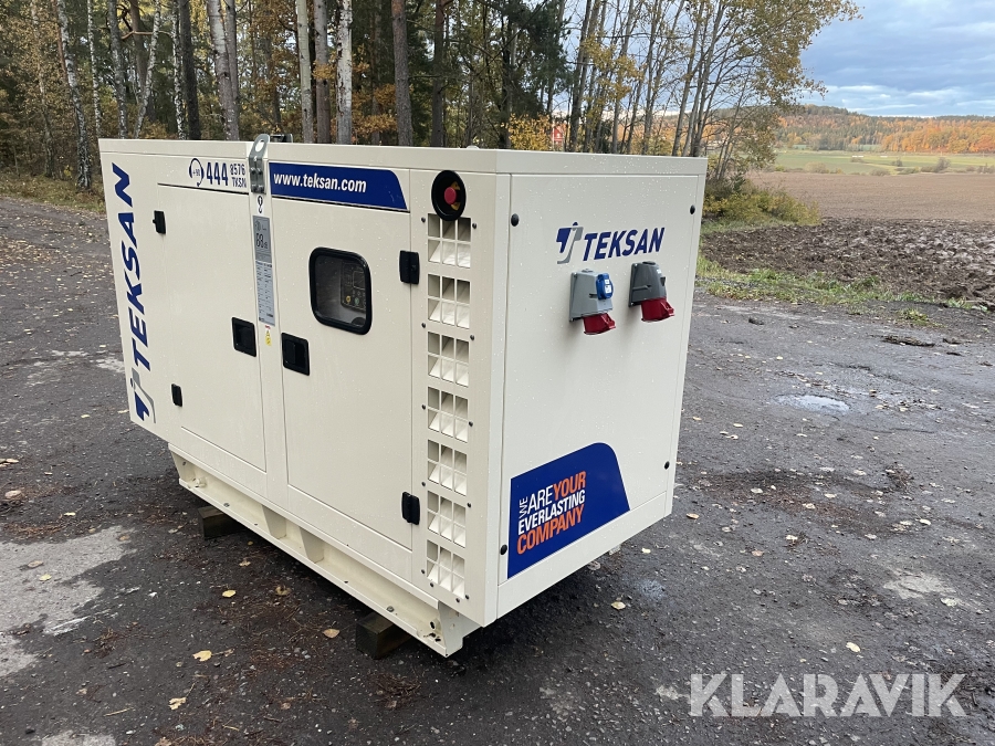 Generator Teksan TJ33PE5C, Söderköping, Klaravik auktioner