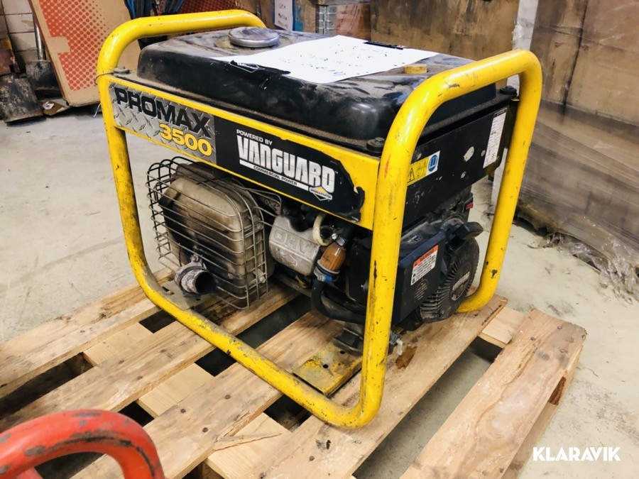 Klaravik Auktioner | Generator / Elverk Promax 3500