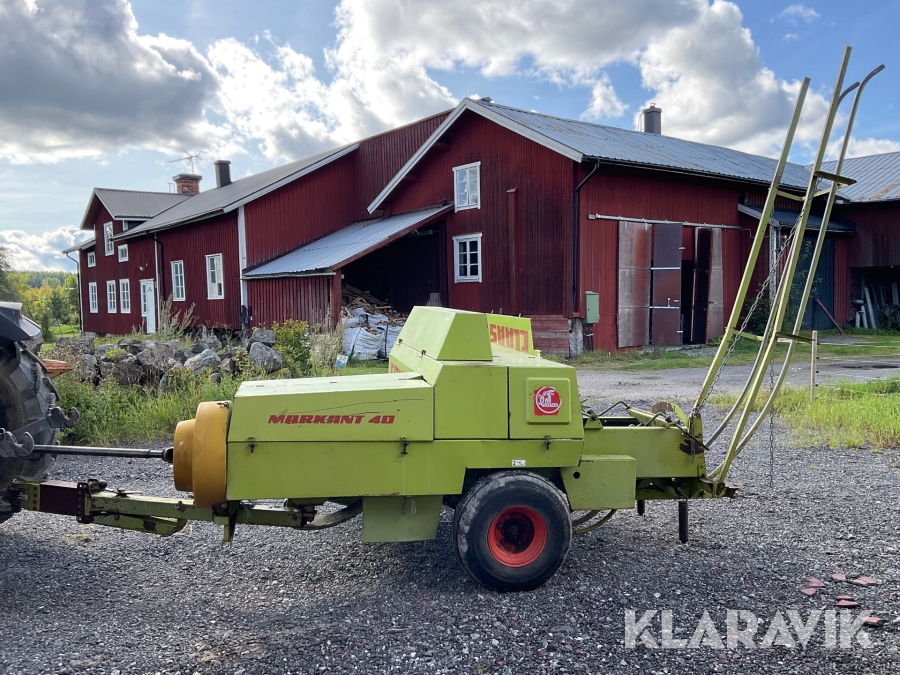 Balpress Claas Markant 40, Söderhamn, Klaravik auktioner