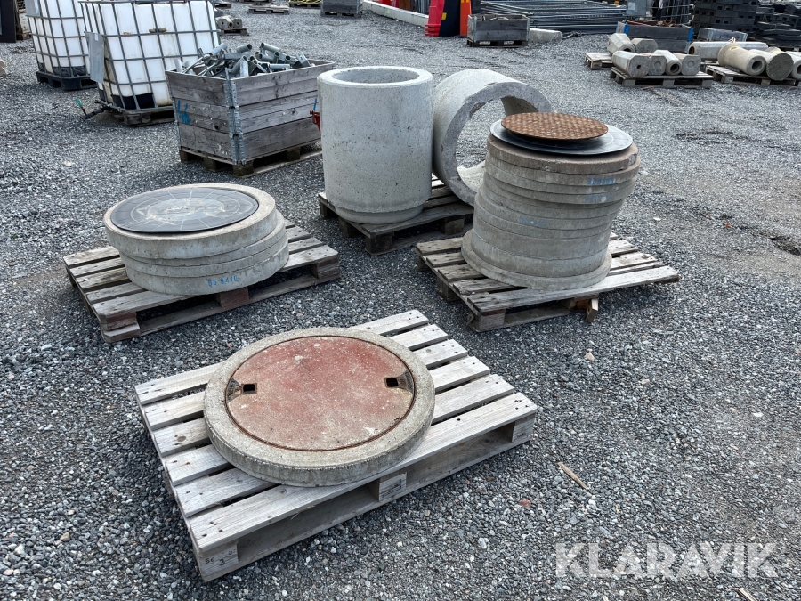 Förhöjningsringar till brunnar, Vallentuna, Klaravik auktion