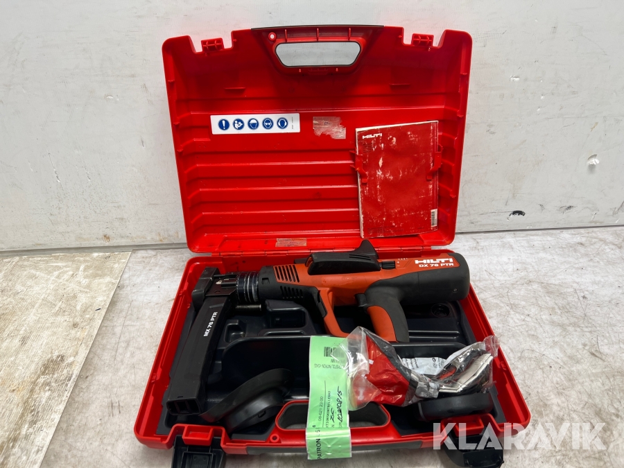 Bultpistol Hilti DX 76 PTR, Svalöv, Klaravik auktioner