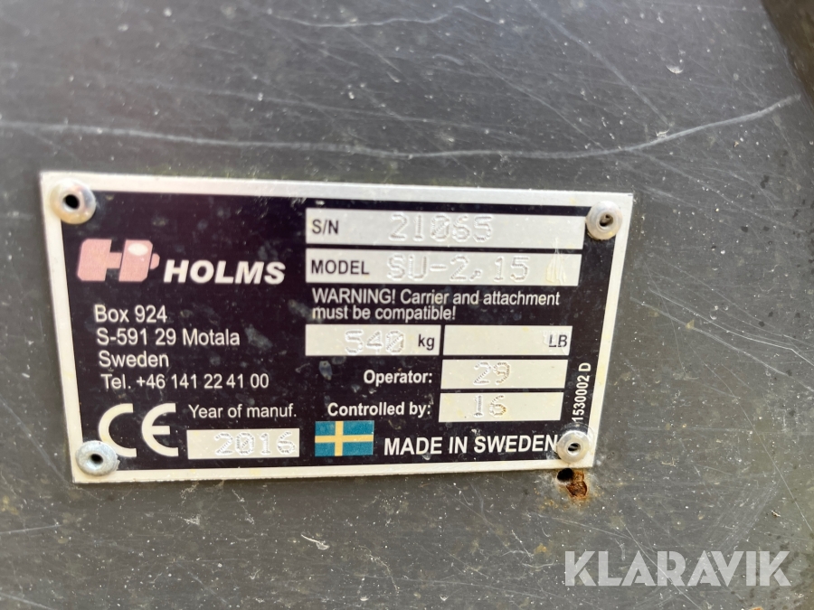 Sopskopa Holms SU 2,15, Botkyrka, Klaravik auktioner
