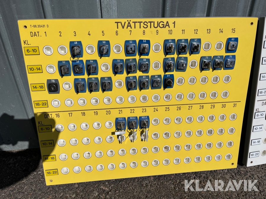 Bokningssystem för tvättstuga Electrolux, Falkenberg, Klarav