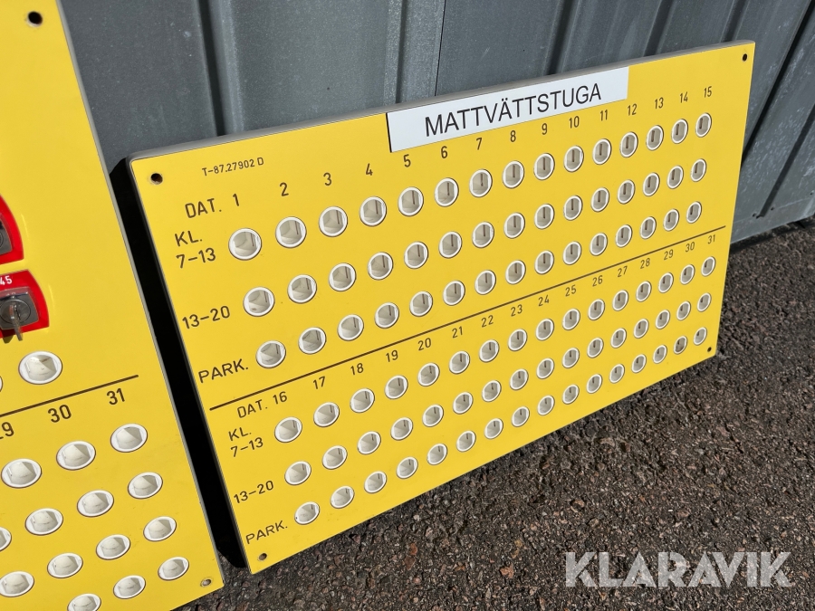 Bokningssystem för tvättstuga Electrolux, Falkenberg, Klarav