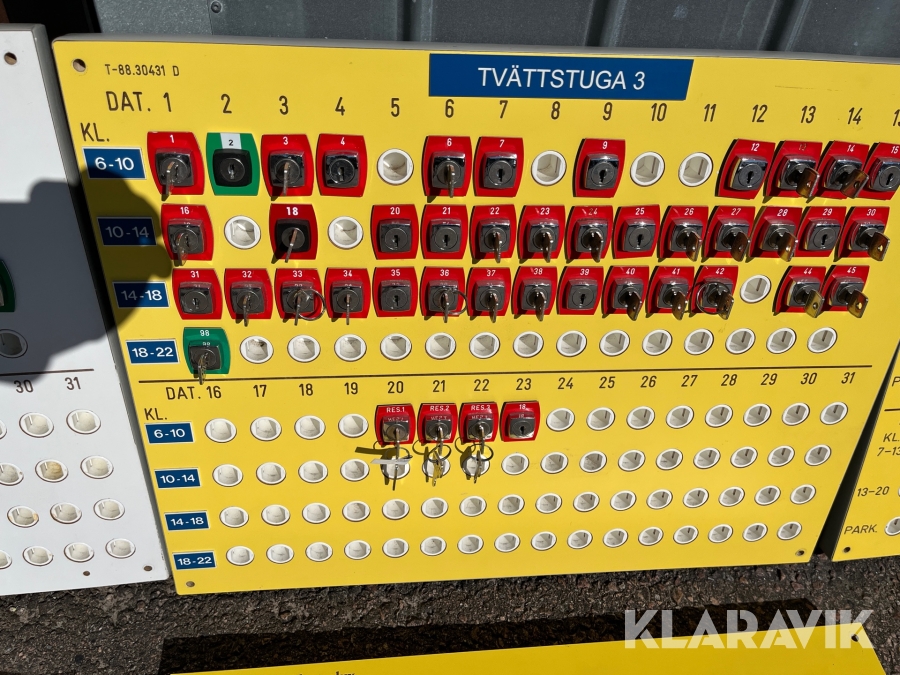 Bokningssystem för tvättstuga Electrolux, Falkenberg, Klarav