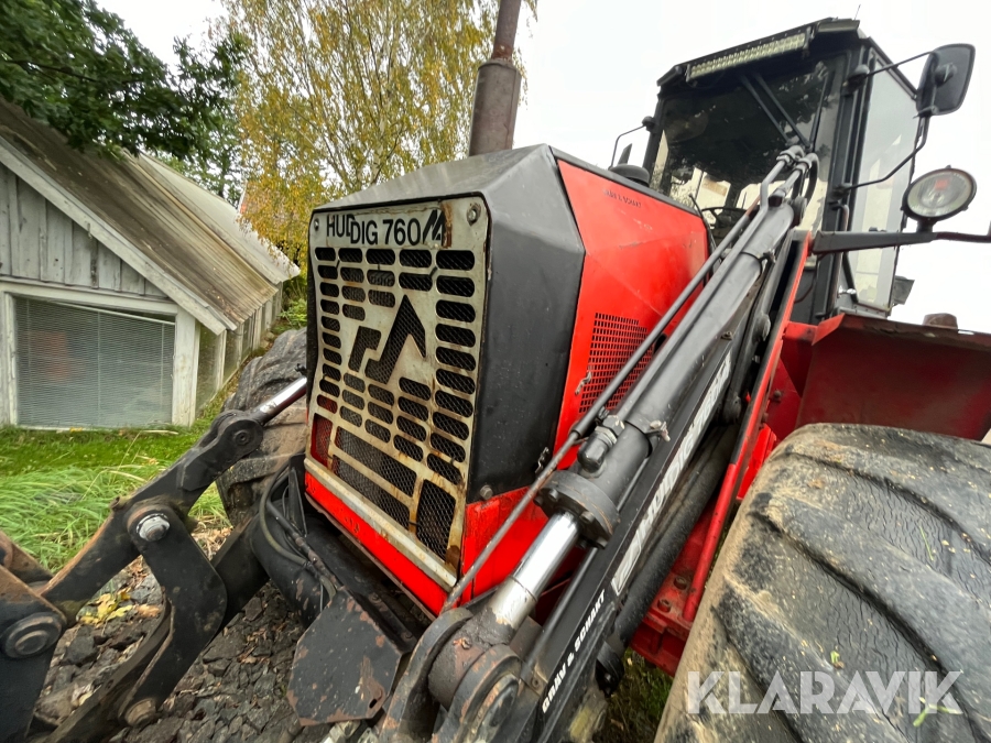Grävlastare Huddig 760, Jönköping, Klaravik auktioner
