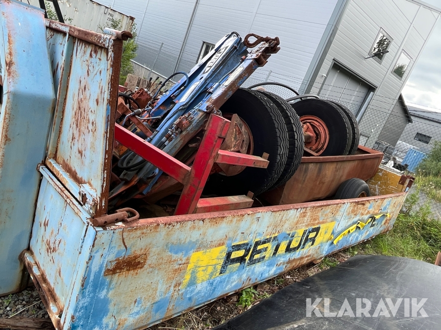 Lastväxlarflak med innehåll, Värmdö, Klaravik auktioner