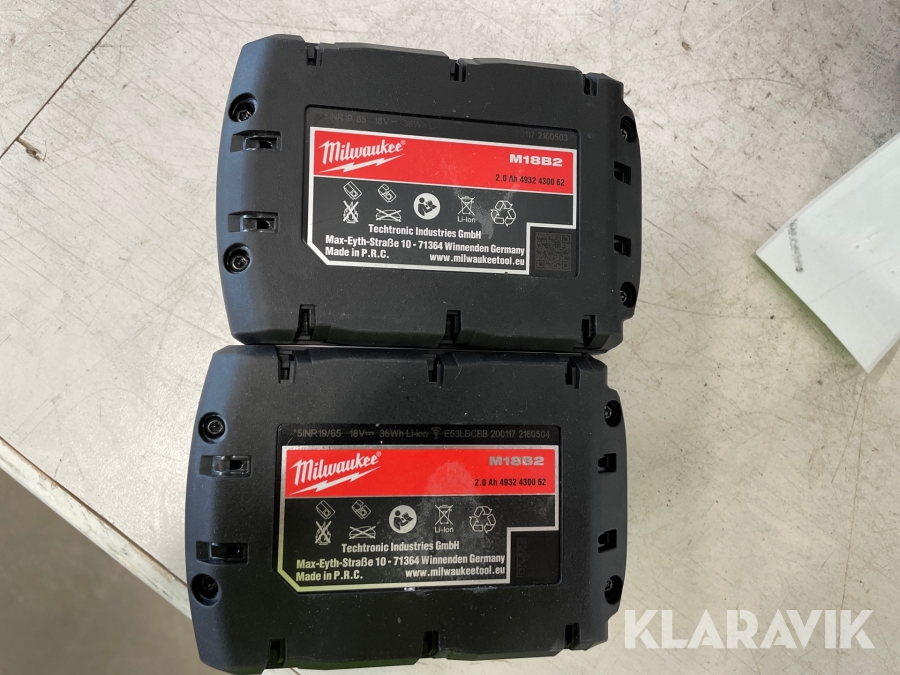 Klaravik Auktioner | Skruvdragare batteri automat Milwaukee M18 FSGC-202X