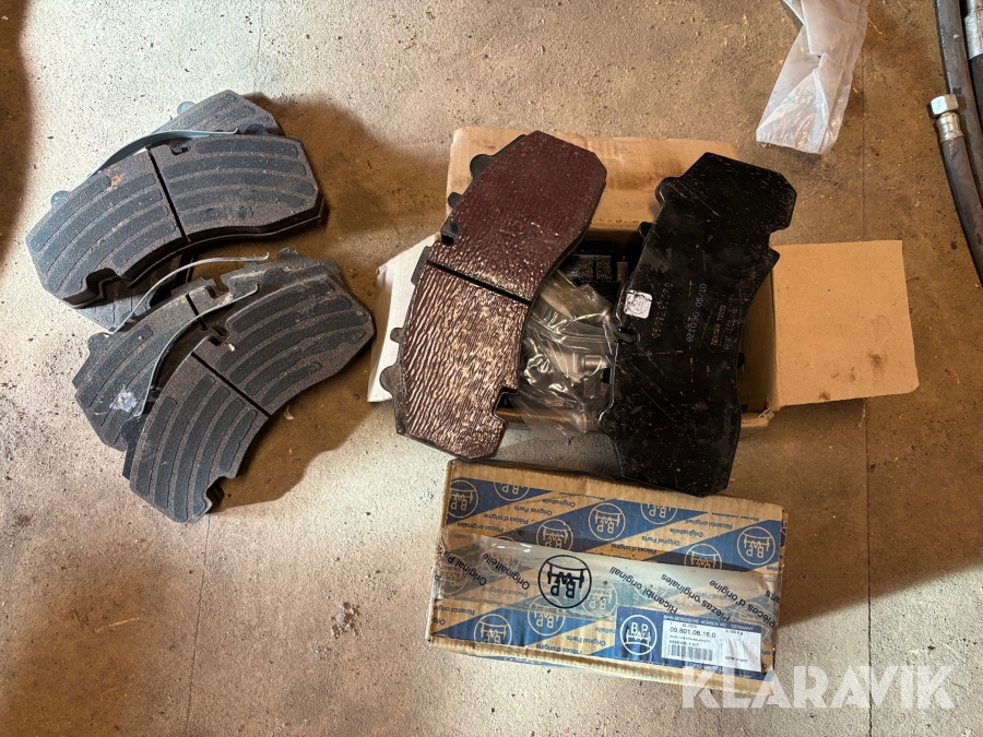Bromsbelägg 3 st satser BPW, Härnösand, Klaravik auktioner