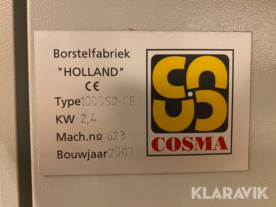 Fladderputs Lackputs Profilputs Cosma 1000S2-atex, Ekerö, Kl