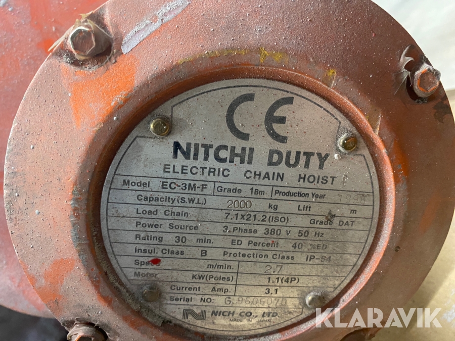 Telfer Nitchi EC-3M, Tranås, Klaravik auktioner