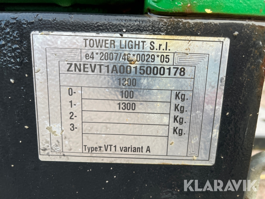 Belysningsmast Generac, Sigtuna, Klaravik auktioner