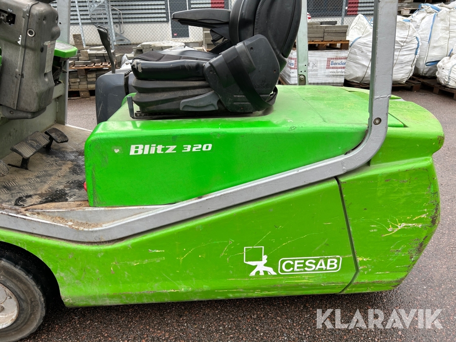 Motviktstruck Cesab Blitz 320, Helsingborg, Klaravik auktion