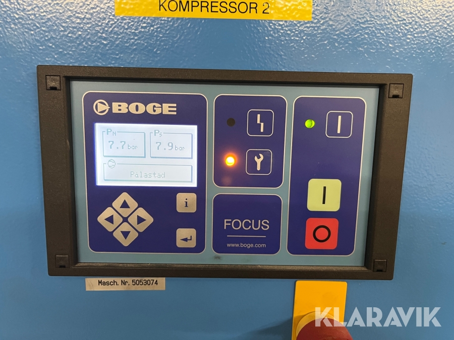 Kompressor Boge S40-2, Stockholm, Klaravik auktioner