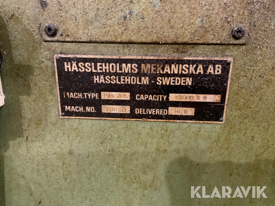 Rundvals Roundo Pas 205, Nyköping, Klaravik auktioner