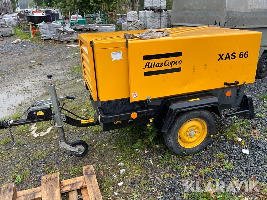 Kompressor Atlas Copco XAS 66, Boden, Klaravik auktioner