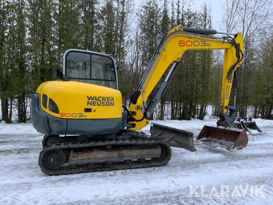 Grävmaskin Wacker Neuson 8003 RD, Skövde, Klaravik auktioner