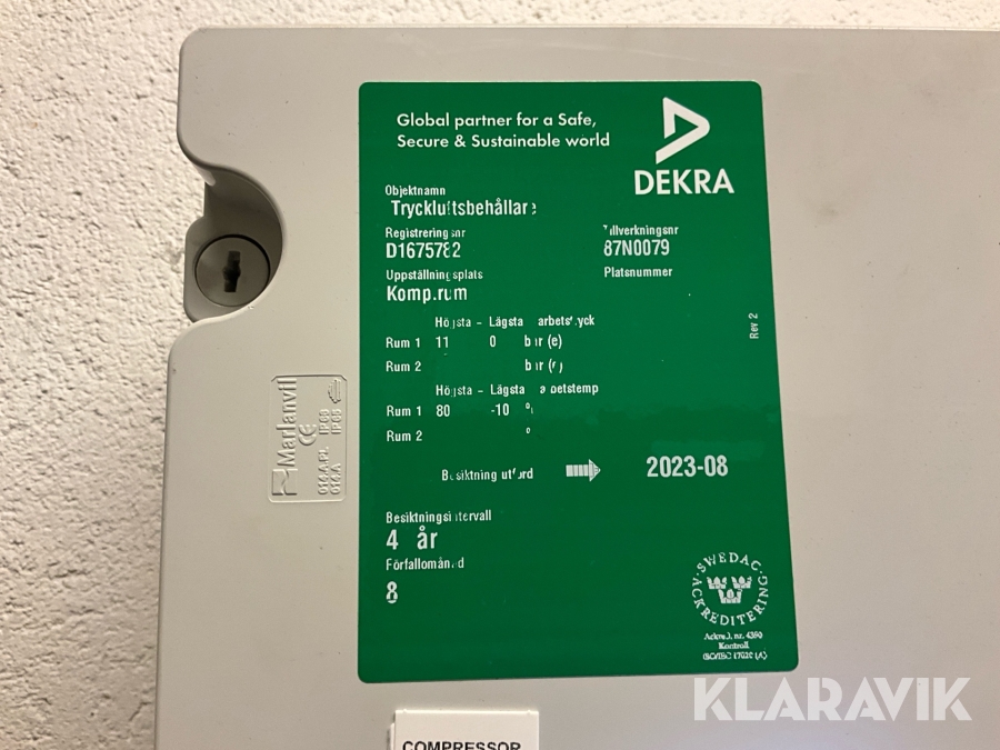 Kompressor Fini Advanced BK120, Ekerö, Klaravik auktioner