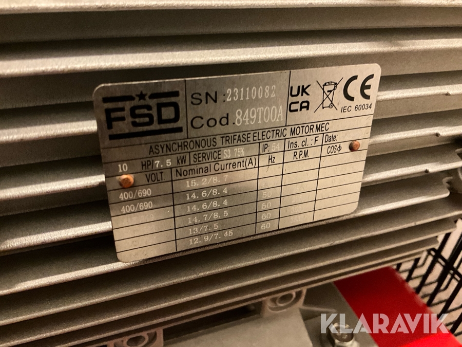 Kompressor Fini Advanced BK120, Ekerö, Klaravik auktioner