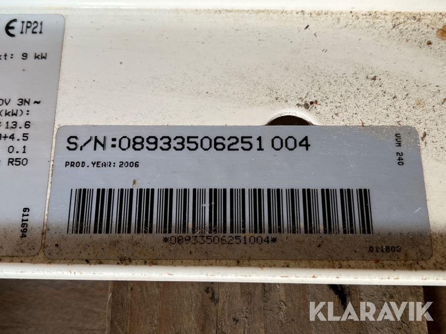 Varmvattenberedare NIBE VVM-240, Hässleholm, Klaravik auktio