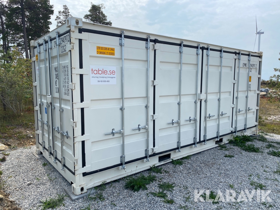 Förrådscontainer 20 fot "Open side”, Gotland,