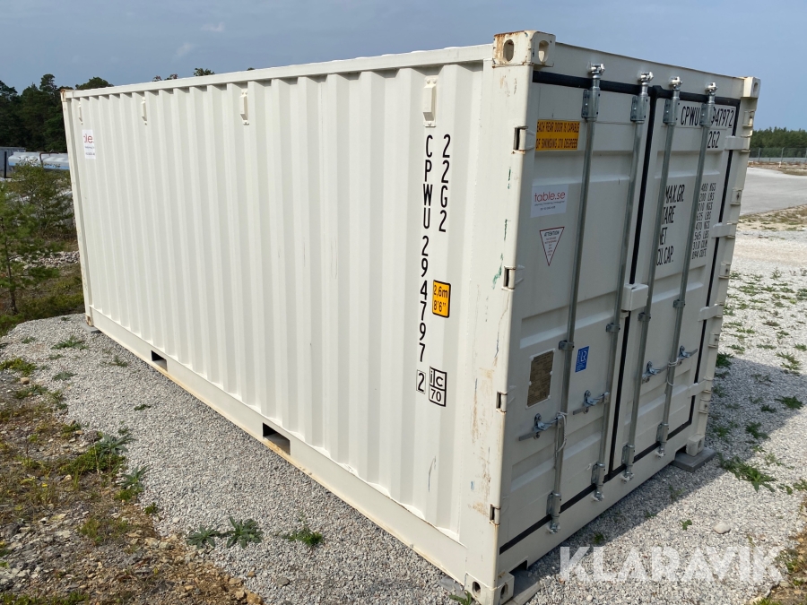 Förrådscontainer 20 fot "Open side”, Gotland,