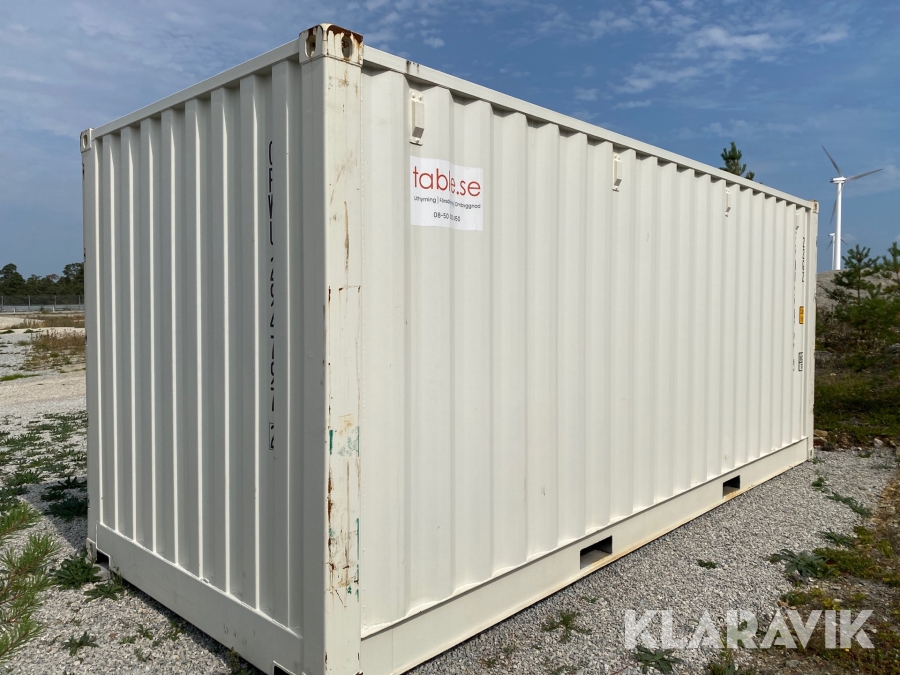 Förrådscontainer 20 fot "Open side”, Gotland,