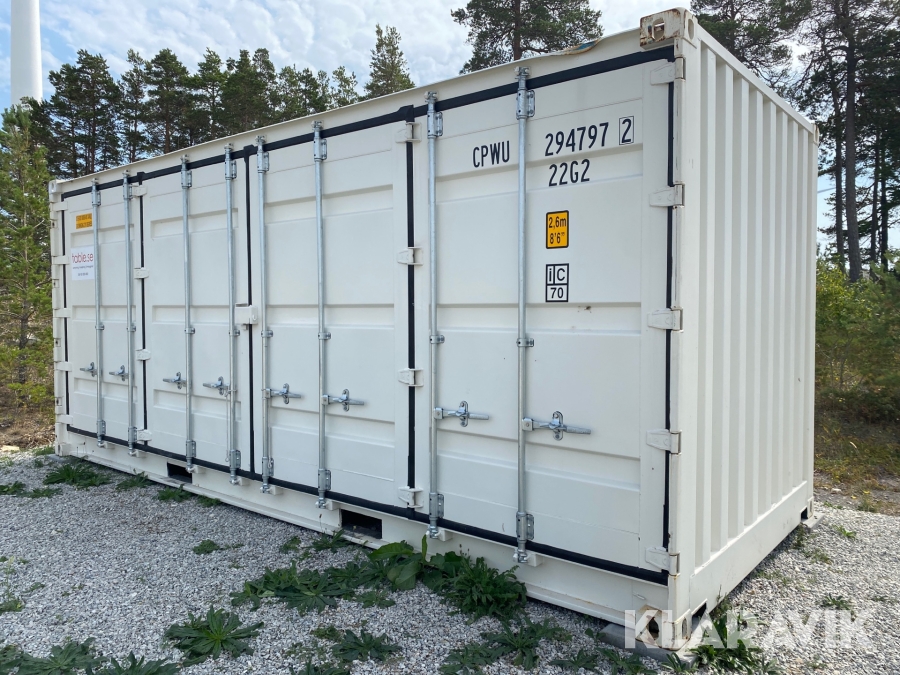Förrådscontainer 20 fot "Open side”, Gotland,