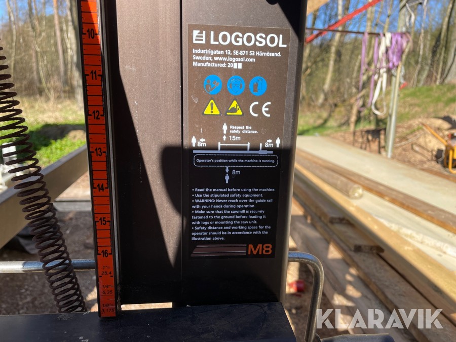 Sågverk Logosol M8 med kedjesåg