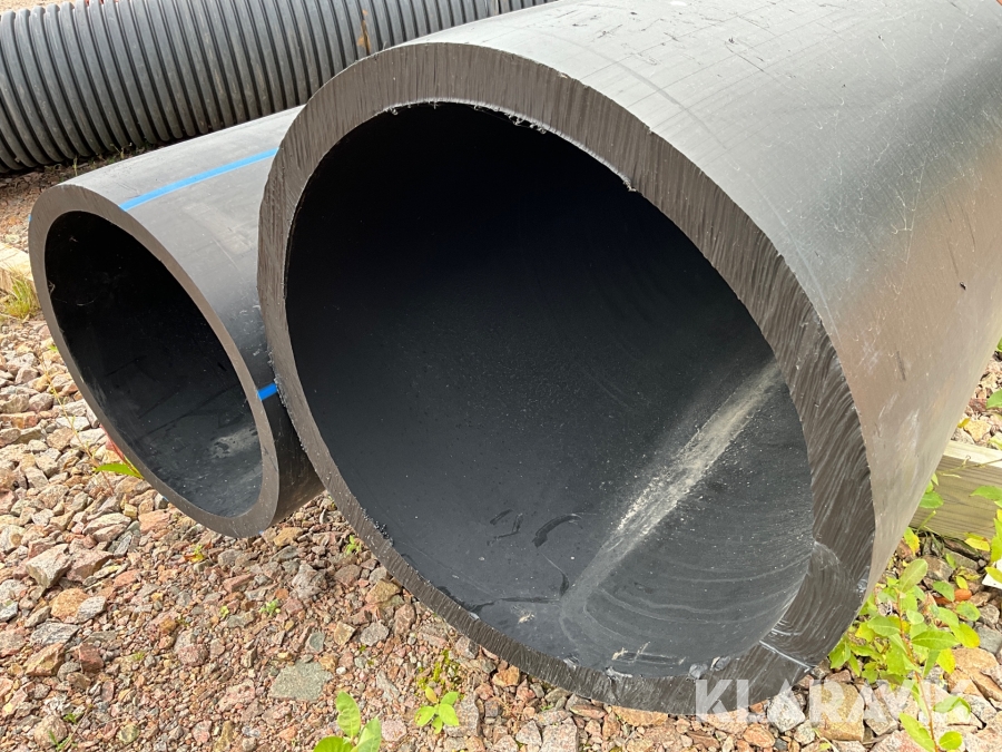 Tryckrör Pipelife PE100 SDR17 - Svart med blå stripe, Helsin