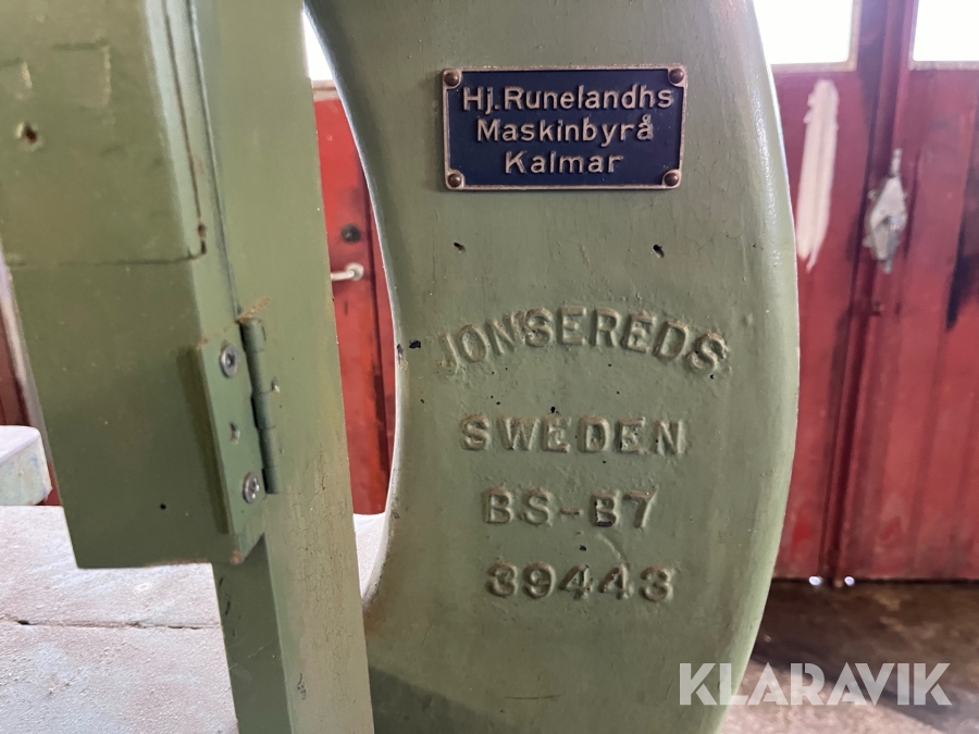 Bandsåg Jonsereds BS-B7, Gotland, Klaravik auktioner
