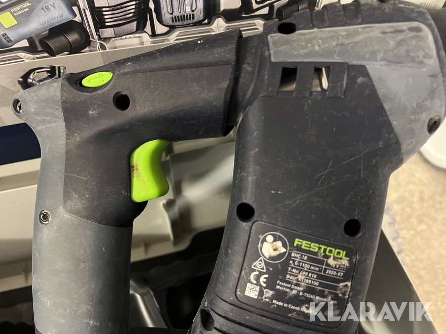 Borrhammare Festool BHC 18, Vallentuna, Klaravik auktioner