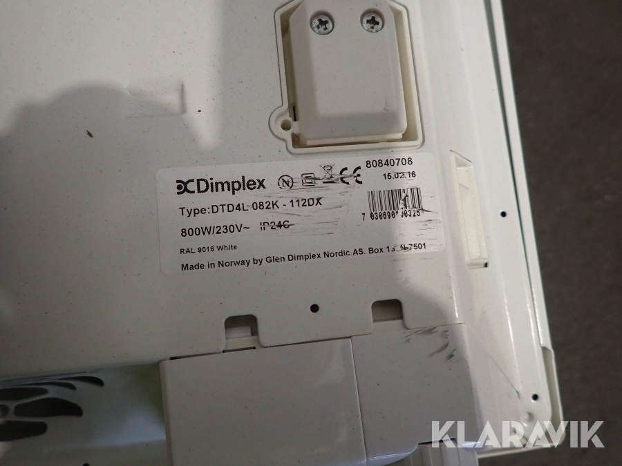 Elradiatorer Dimplex med flera 800 watt, Jönköping, Klaravik