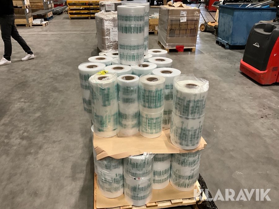 Förpackningsmaterial Airpad-film, Eskilstuna, Klaravik aukti