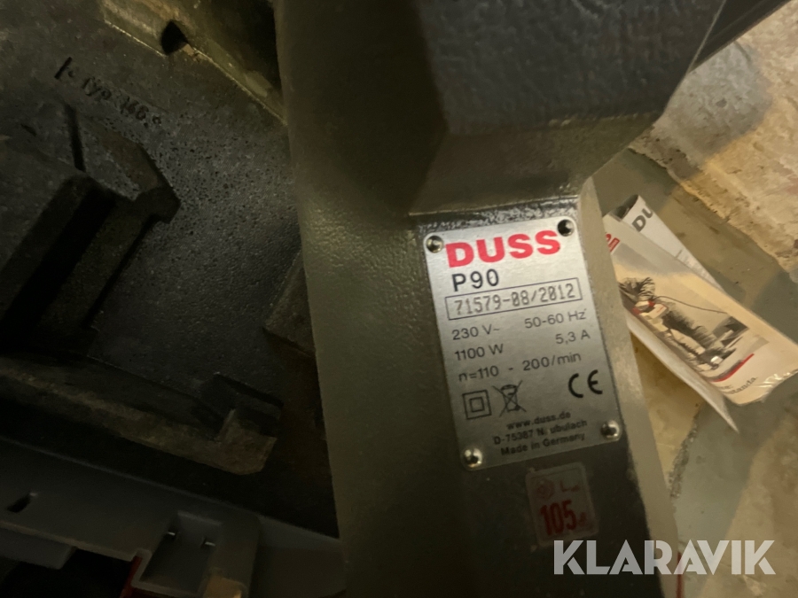 Bergborr Duss P90, Huddinge, Klaravik auktioner