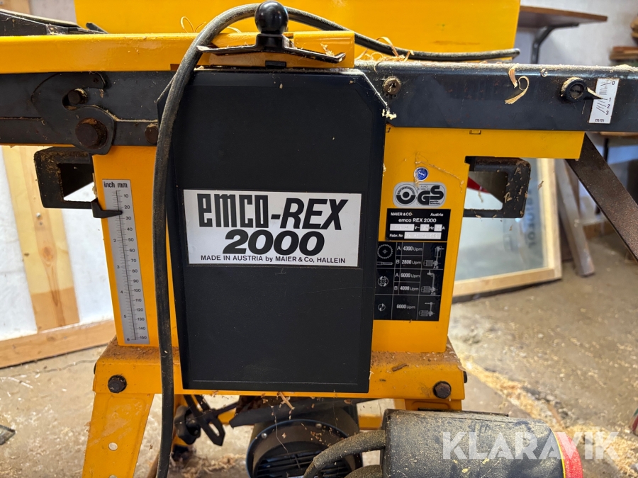 Plan och rikthyvel Emco-Rex 2000, Karlskrona, Klaravik aukti